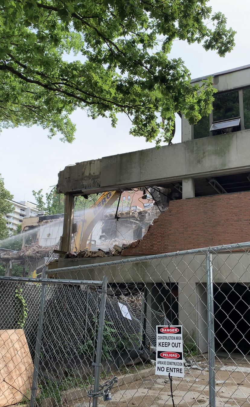 Old Carnegie Building Being Demolished On the Hopkins Campus at San ...